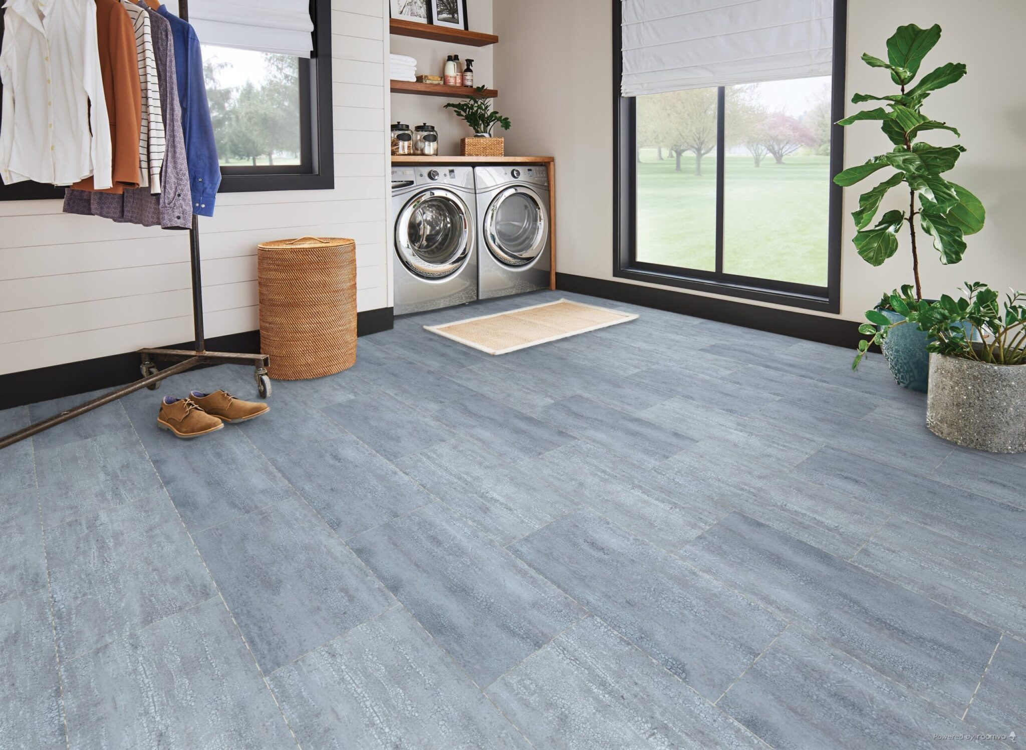 Alterna Tile Grain Direction Wedgwood Blue Engineered Tile Width: 12 ...