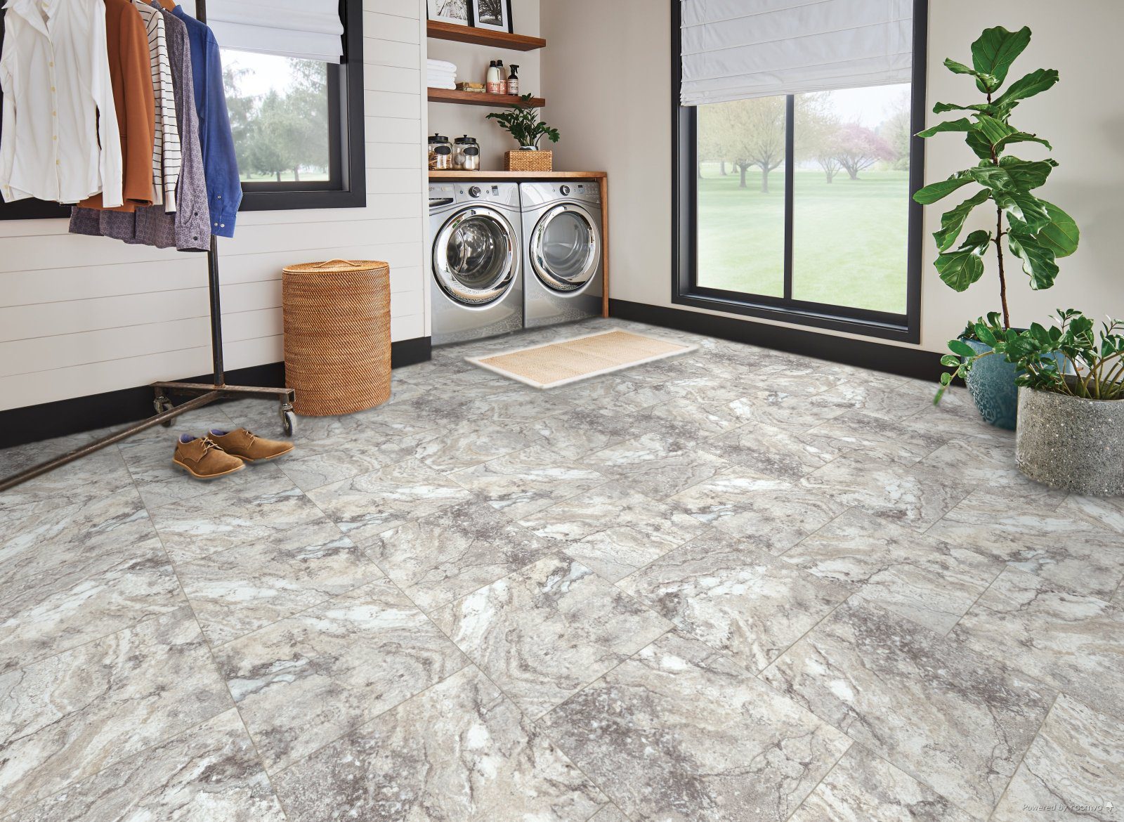 Alterna Tile Gravity Cream Engineered Tile Width: 16" Length: 16 ...